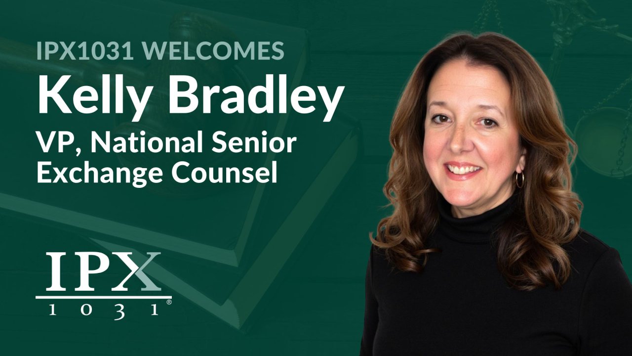 IPX1031 Welcomes Kelly Bradley as VP, National Senior Exchange Counsel